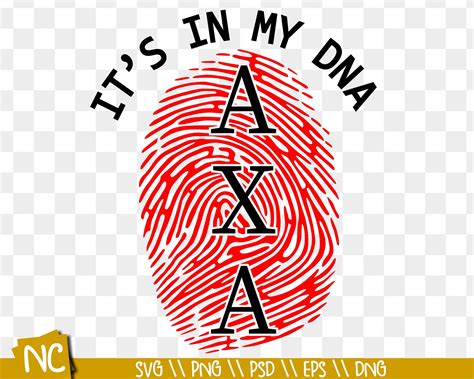 Its In My Dna Svg Alpha Chi Alpha Svg Greek Letter Monogram Diy Sorority Craft
