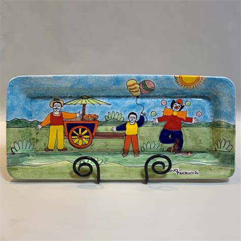 Parrucca Rectangular Tray Italian Pottery Outlet