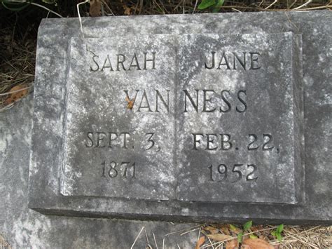 Sarah Jane Randall Van Ness 1871 1952 Find A Grave Memorial