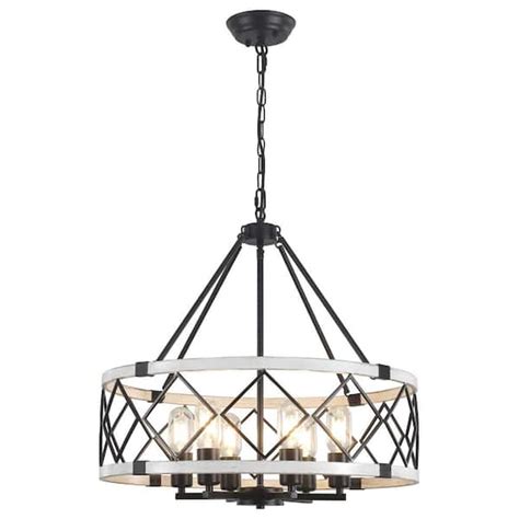 Zjvaive 5 Light Farmhouse Rectangular Gold Hanging Linear Island