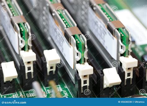 Installation Of RAM On Computer Stock Photo Image Of Data Concepts