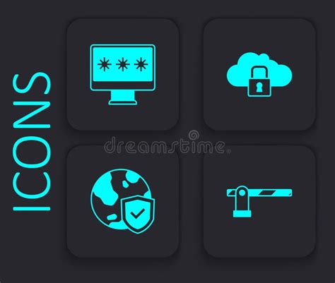 Set Parking Car Barrier Monitor With Password Cloud Computing Lock