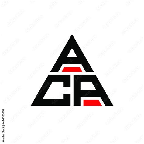 Aca Triangle Letter Logo Design With Triangle Shape Aca Triangle Logo