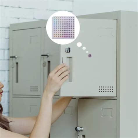 10 Sheets Adhesive Number Labels Office Inventory Classification