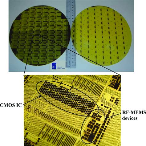 Top View Of The 8 In Fr 4 Substrates With Right Rf Mems Left