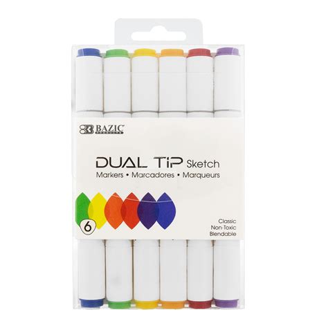 Dual Tip Sketch Primary Markers Blendable Lápiz Papel