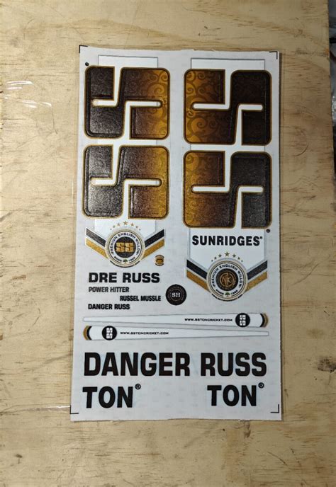 Cricket Bat Stickers Australian Stock Free Shipping Australia Wide Ss Dre Russ Oval Sports