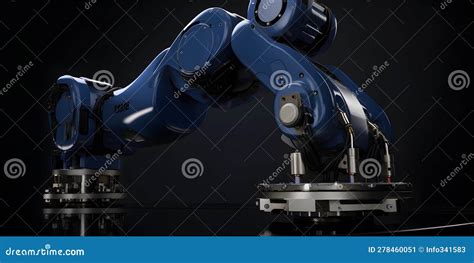 Industrial Robotics Cobots Collaborative Robots Automatio Generative Ai Stock Illustration