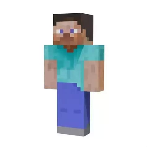 3d Model Steve Minecraft Vr Ar Low Poly Cgtrader