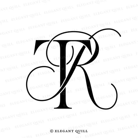 Wedding Logo Monogram Rt Initials