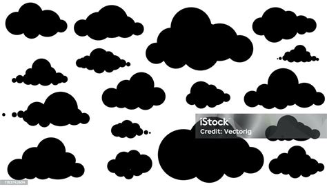 Siluet Awan Ilustrasi Stok Unduh Gambar Sekarang Awan Langit Bentuk Biru Istock