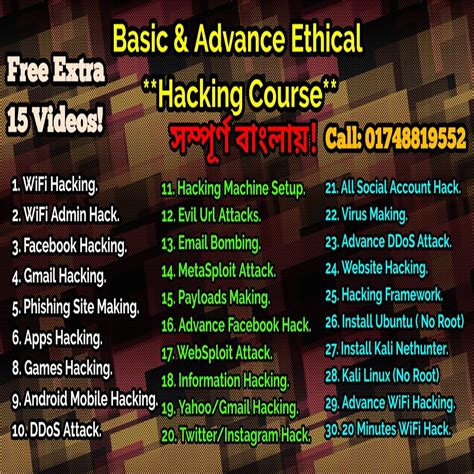 Android Basic And Advance Hacking Course Hackshopbd