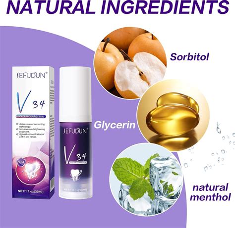 V34 Purple Toothpaste Color Correction And Stain Removal 2 Piece Set