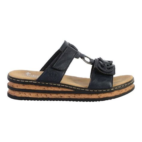 Sandale Nu Pieds Rieker 62936 Femme Sandale Bleu Cdiscount