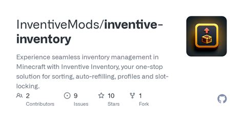 Github Inventivemodsinventive Inventory Experience Seamless