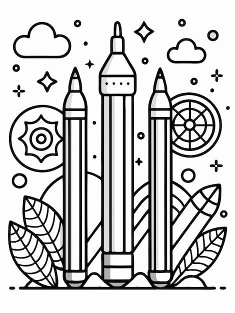 Marker Coloring Pages Marker Colouring Sheets Floral 25x35cm 16