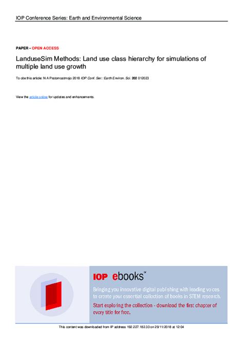Pdf Landusesim Methods Land Use Class Hierarchy For Simulations Of