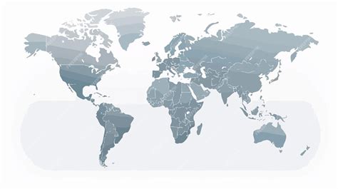 Gray World Map And Globe Vector Illustration For Globalization Concept