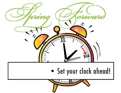 Spring Forward Clip Art Daylight Savings Time Begins March 9 2025 Dst Hand Drawn Alarm Clock
