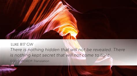 Luke 8 17 Gw Desktop Wallpaper There Is Nothing Hidden That Will Not Be