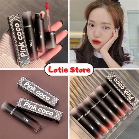 Son Kem Pink Coco Thỏ Caro Đen Trắng Mềm Mịn Môi Cao Cấp Shopee Việt Nam