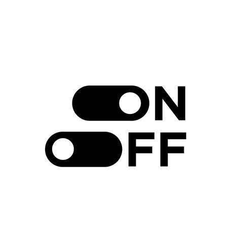 Switch On Off Button Icon Logo Design 10357955 Vector Art At Vecteezy