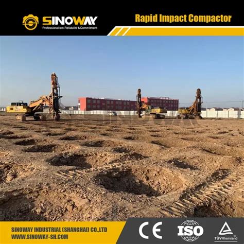 Hydraulic Hammer Compactor Sinoway Dynamic Rapid Impact Compaction