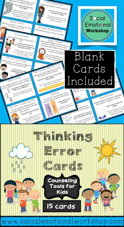 11 Best Thinking Error Activities Images In 2020 Counseling