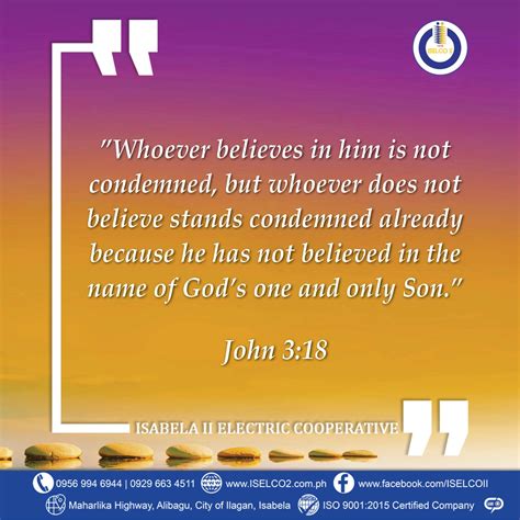 Whoever Believes In Him Is Not Condemned But Whoever Does Not Believe