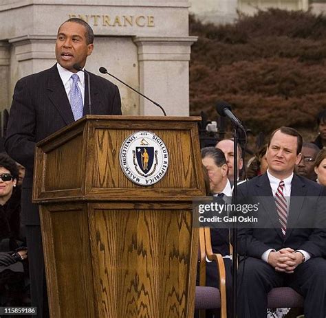 17 Deval Patrick Sworn In As The First Black Governor Of Massachusetts January Photos And High Res