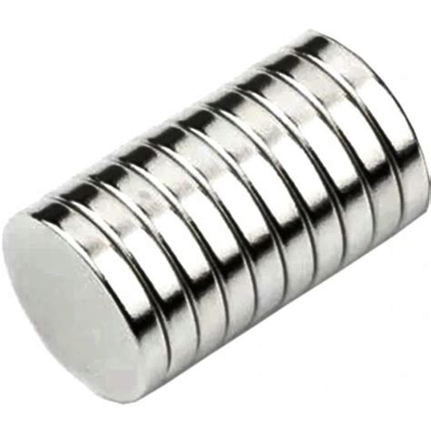 Set 10 Magneti Inny Neodim 10x15 Mm Argintiu Emagro