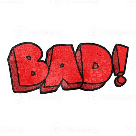 Textured Cartoon Bad Symbol 45275846 Png