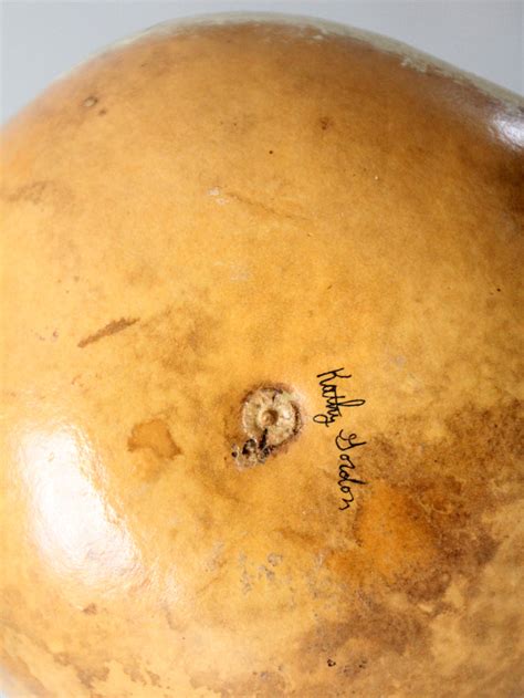 Vintage Kathy Gordon Gourd Art 86 Vintage
