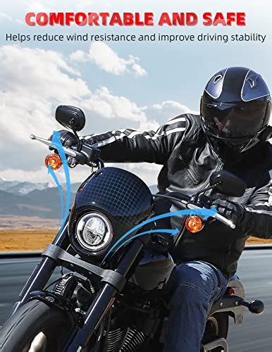 Black Headlight Fairing Mask Fork Cowl Headlamp Visor