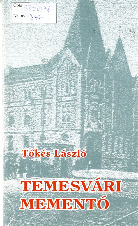 Tökés László Cercetare Memorialul Revolutiei 1989