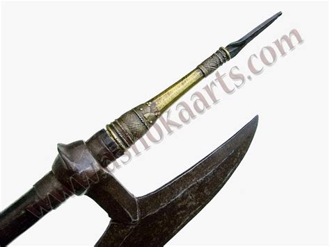 Large Bullova Axe From Chota Nagpur Central India Antique Swords And Weapons Arms And