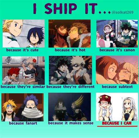 Mha Ships Dessins Sympas Héro Academia Animation De Personnage