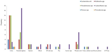 Sample Wise Distribution Spectrum Of Various Gram Negative Strains