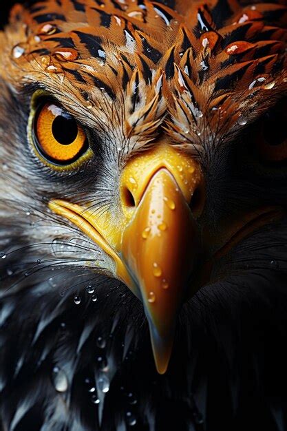 Premium Photo Cute Eagle Portrait With Cute Eyes