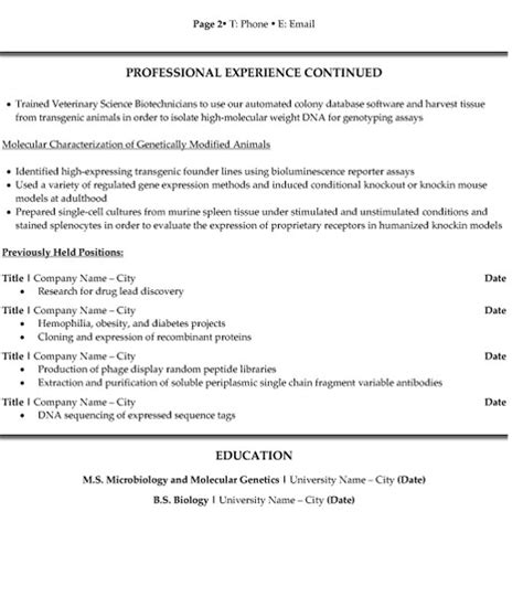 Research Scientist Resume Sample And Template