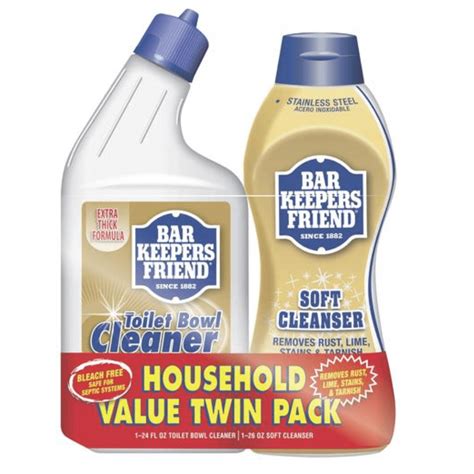 Bar Keepers Friend Toilet Bowl And Soft Multi Purpose Cleaner 2 Count