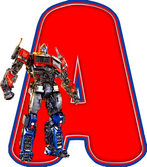 Alfabeto Decorativo Alfabeto Transformers 8 Png Letras