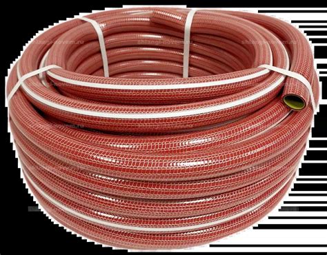 Шланг пятислойный, армированный ПВХ НОВЭМ ЛапотОК 3/4" 25м, красный ...