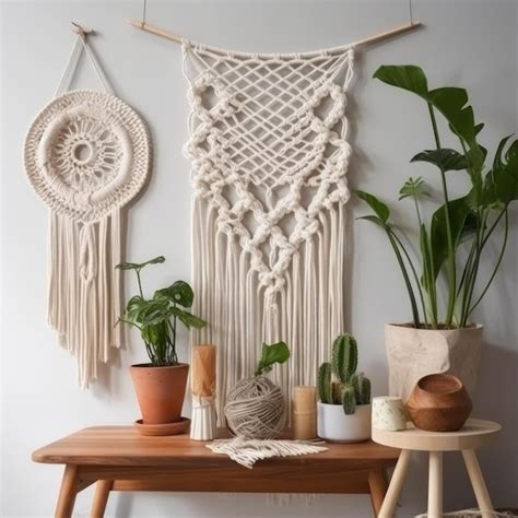 Premium Ai Image Handmade Macrame Design Illustration Ai Generativexa
