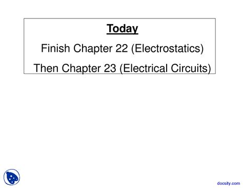 Electrical Circuits Lecture Slides Basic Concepts Of Physics Docsity