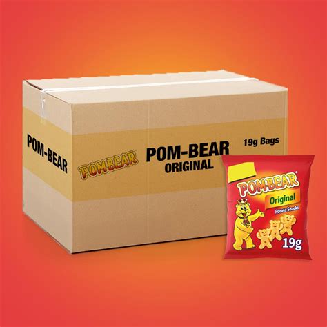 36x Pom Bear Original 19g One Pound Crisps