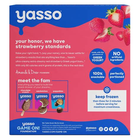 Yasso Strawberries And Cream Bars 4ct Delivered In As Fast As 15