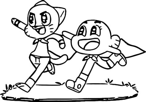 Gumball Darwin Coloring Pages 2025