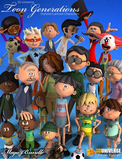 Toon Generations Mega Bundle Create Cartoon Character Character