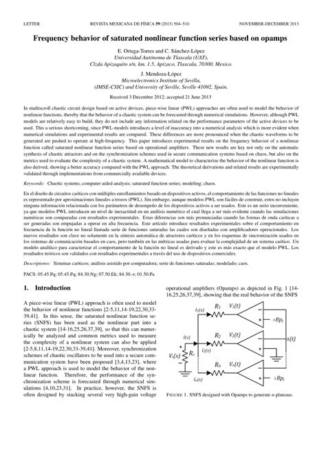 Pdf Frequency Behavior Of Saturated Nonlinear Function Series Based Pdf Frequency Behavior Of Saturated Nonlinear Function Series Based